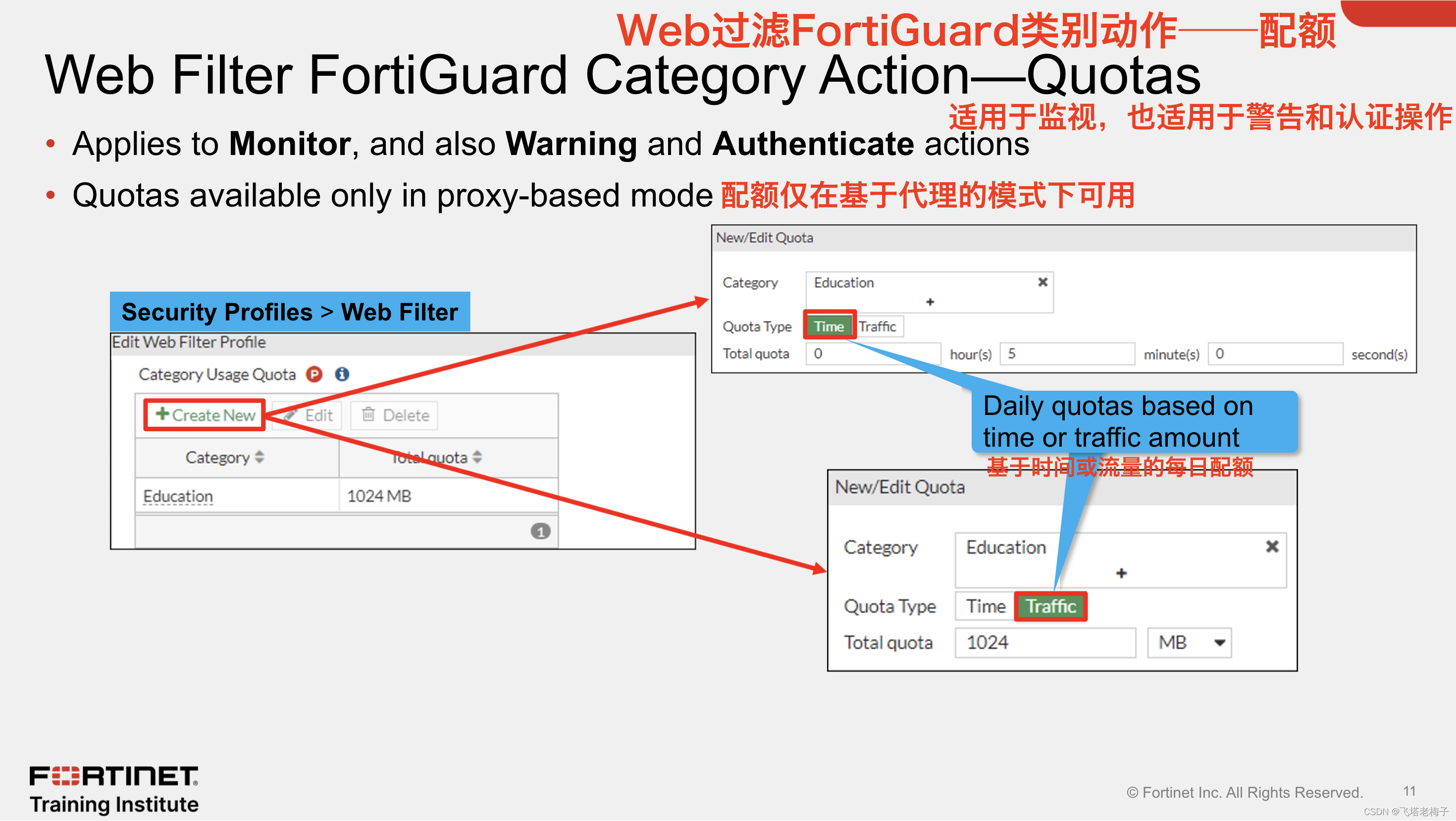教程篇(7.4) 08. Web过滤 & FortiGate管理员 Fortinet网络安全专家 NSE4_不当的跳过fortiguard ...