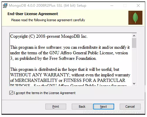 MongoDB4.0在Windows环境的安装配置_mongo 4在windows下安装-CSDN博客