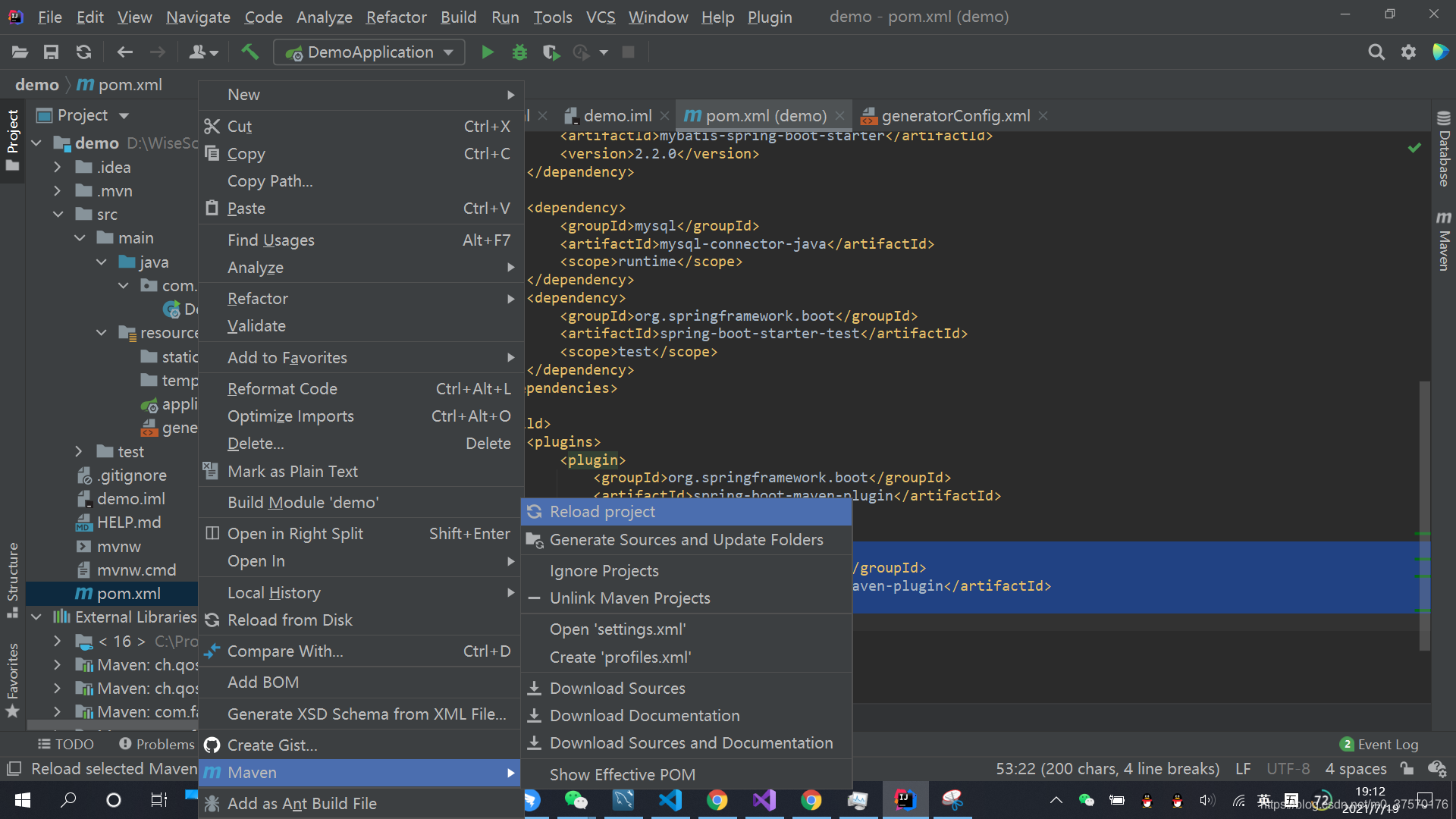 idea2021创建springboot+mybatis+generator_idea2021 mybatis-generator-CSDN博客