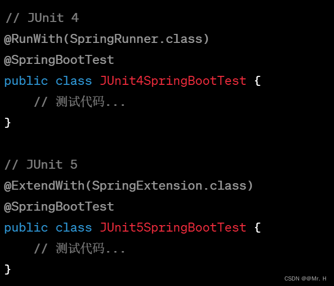 Spring Boot 测试类中 JUnit 4 与 JUnit 5 的区别与常见问题分析_junit4 junit5-CSDN博客