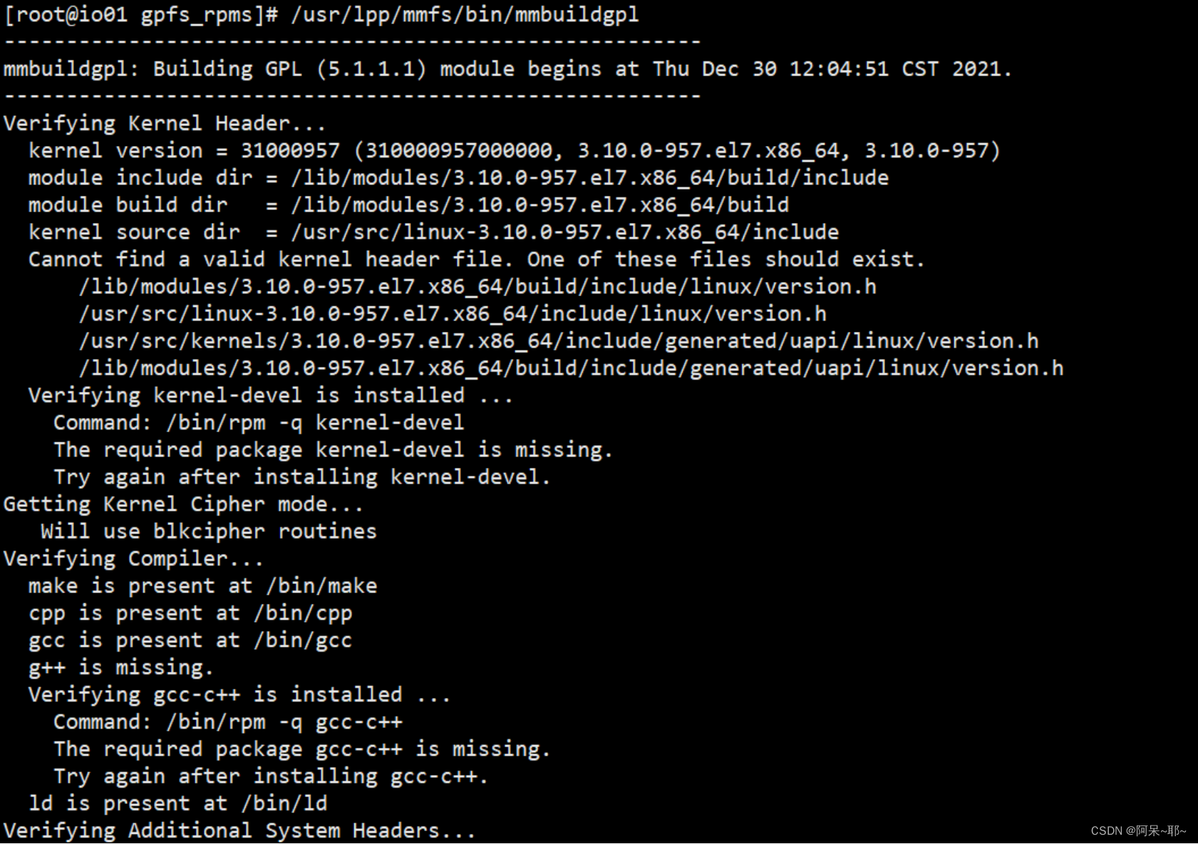 CentOS7.6上安装IBMSpectrumScale(GPFS)的详细步骤-CSDN博客