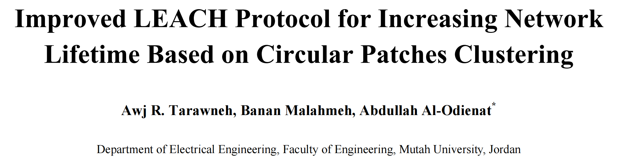 改进的LEACH协议基于圆形区域聚类增加网络寿命（Matlab代码实现）-CSDN博客