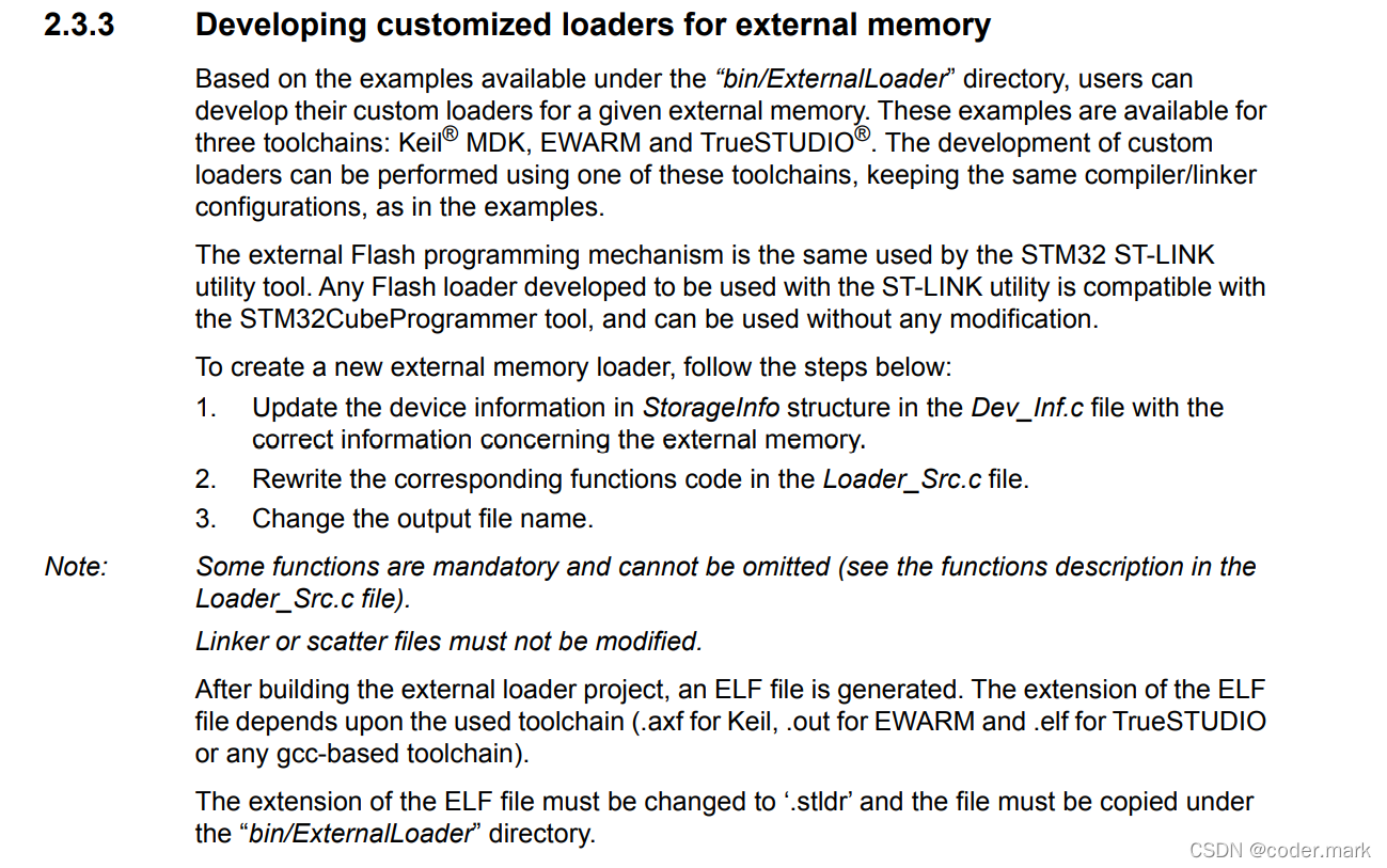手把手系列--编写STM32CubeProgrammer的外部Flash下载算法_stm32cubeprogrammer 支持的flash-CSDN博客