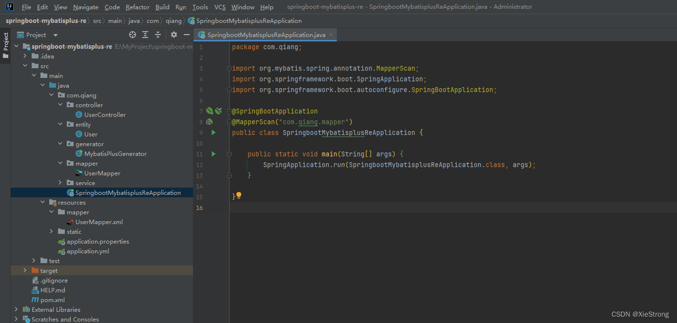 Mybatis-Plus 实践篇之逆向工程_mybatisplus逆向工程-CSDN博客