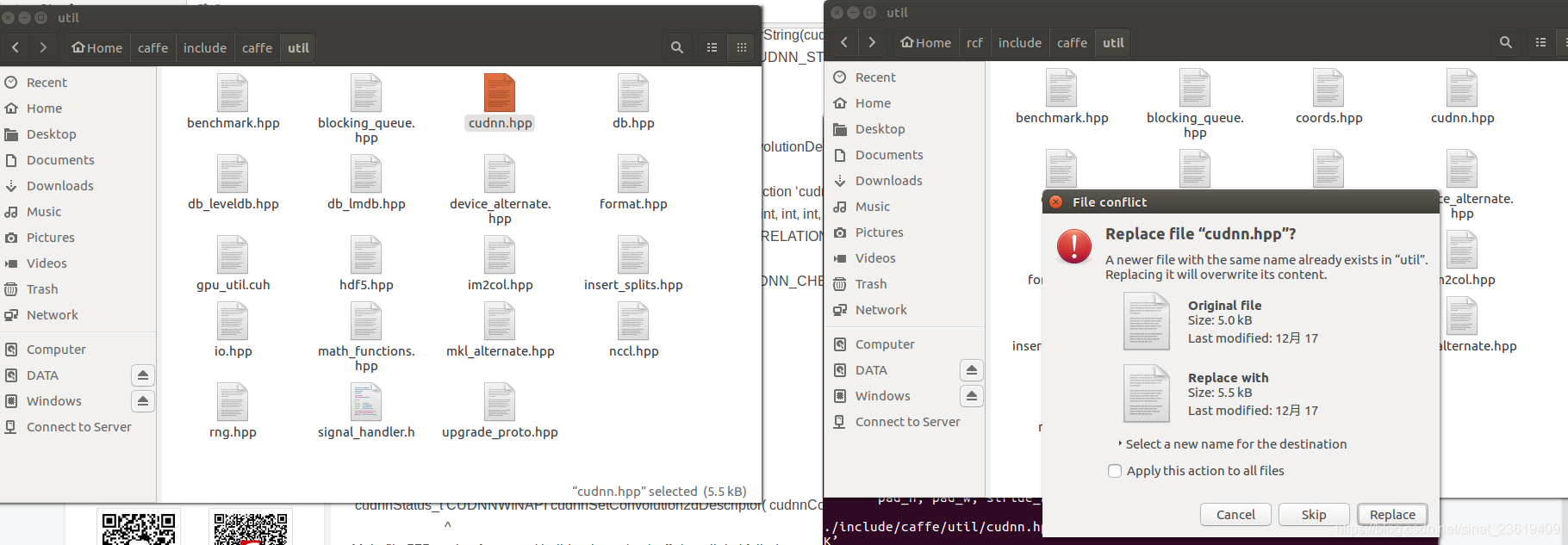 ./include/caffe/util/cudnn.hpp: In function ‘const char* cudnnGetErrorString(cudnnStatus_t ...