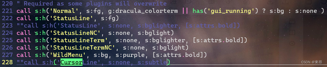 【vim】Dracula 配色设置_vim改字体和背景颜色-CSDN博客