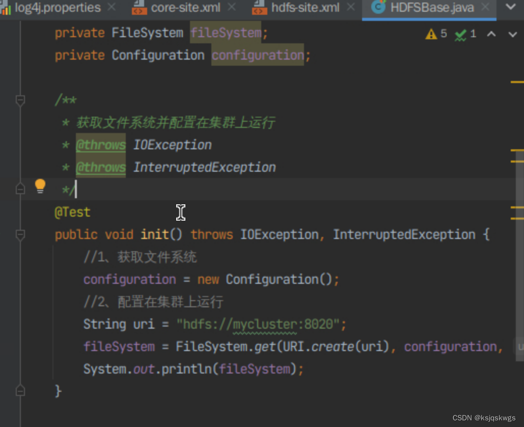 HDFS Java API基本操作实验_hdfs java api编程实践-CSDN博客