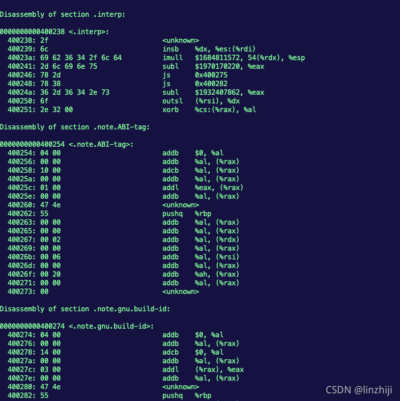 linux objdump 反汇编_objdump 16位指令-CSDN博客