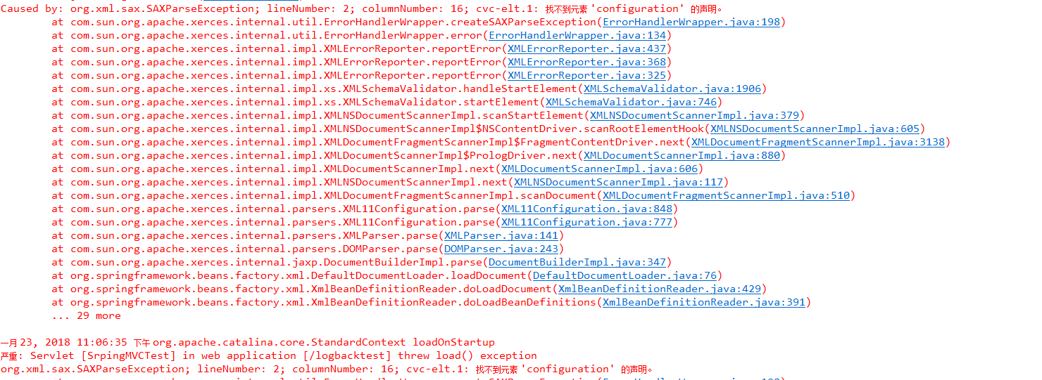 异常：cvc-elt.1: 找不到元素 'configuration' 的声明。_gwc configuration validation error: cvc-elt.1.a: 找-CSDN博客