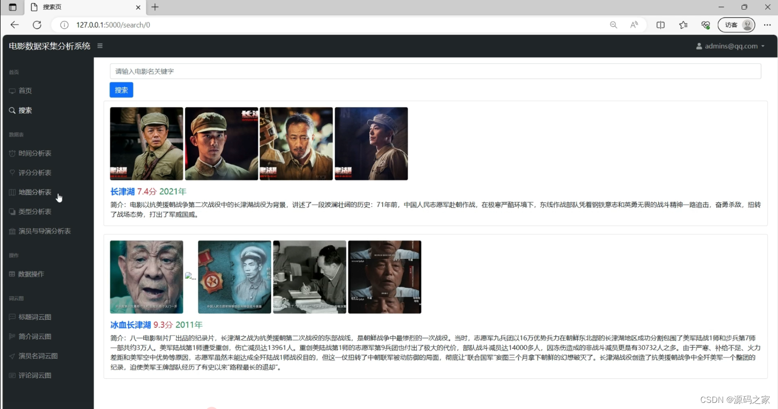 基于python电影数据爬虫分析可视化系统flask框架豆瓣电影基于pythonflask 数据可视化系统 Csdn博客 