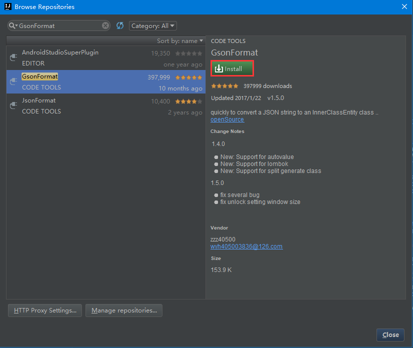 IDEA 使用 GsonFormat，轻松完成 JSON 和 JavaBean 转换！_javabean互转idea 插件-CSDN博客