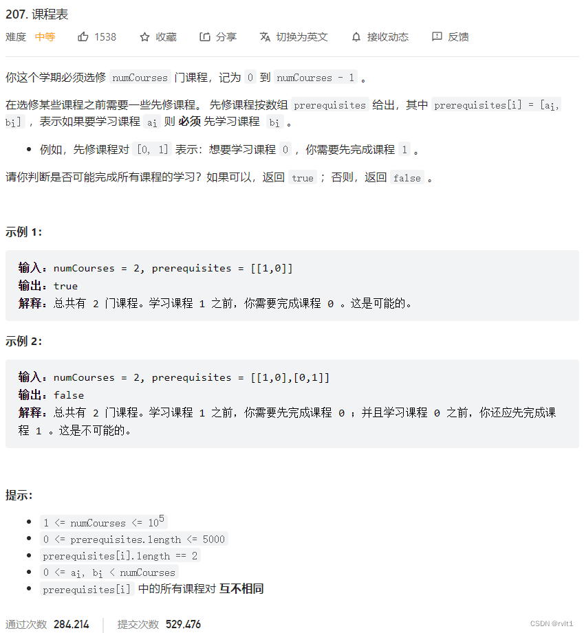 Leetcode 207课程表 （拓扑排序） Csdn博客 4383
