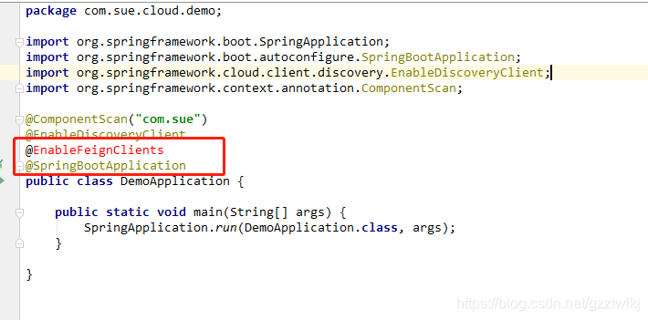 springBoot/Cloud @EnableFeignClients注解找不到包_无法解析软件包 feign-CSDN博客