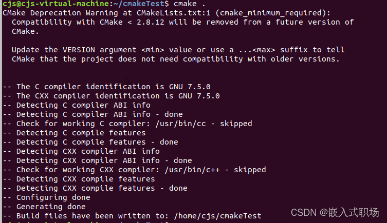 【CMake】第1篇 了解 CMake 构建源码输出 Hello world（初学者必备）_cmake源码-CSDN博客