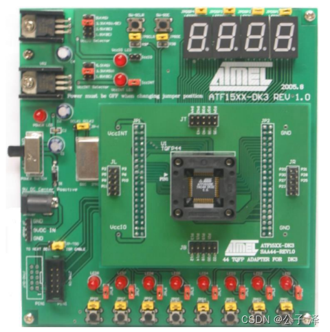CPLD开发板ATF15XX-DK3-U使用说明(内含全流程Atmel Prochip Designer和Atmel WinCUPL开发串烧 ...
