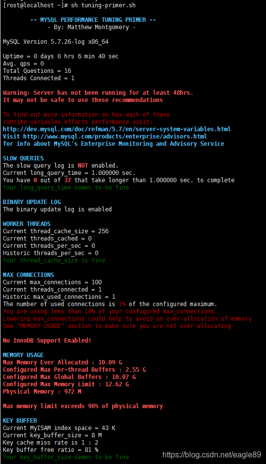 检测mysql的主配置文件my.cnf （mysql tuner-primer）优化_mysql my.cnf 校验-CSDN博客
