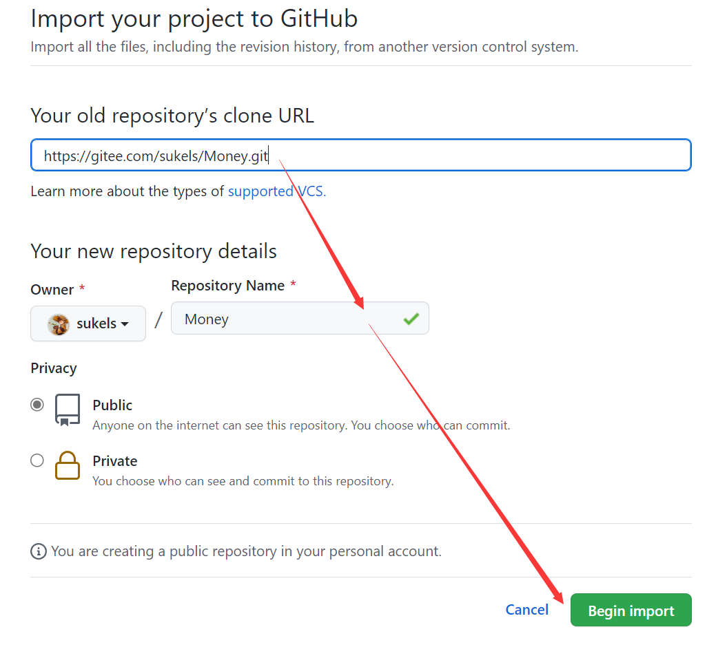 将Gitee项目导入到Github_gitee转github-CSDN博客