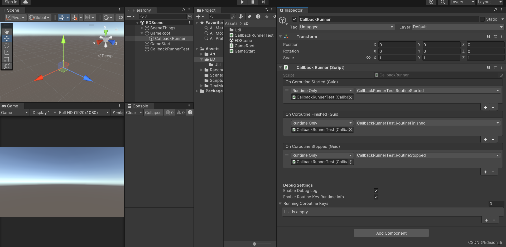 Unity中的回调与定时任务管理,-CSDN博客