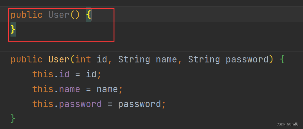 java.sql.SQLException: Cannot create pojo.User: pojo.User Query: select * from user Parameters ...