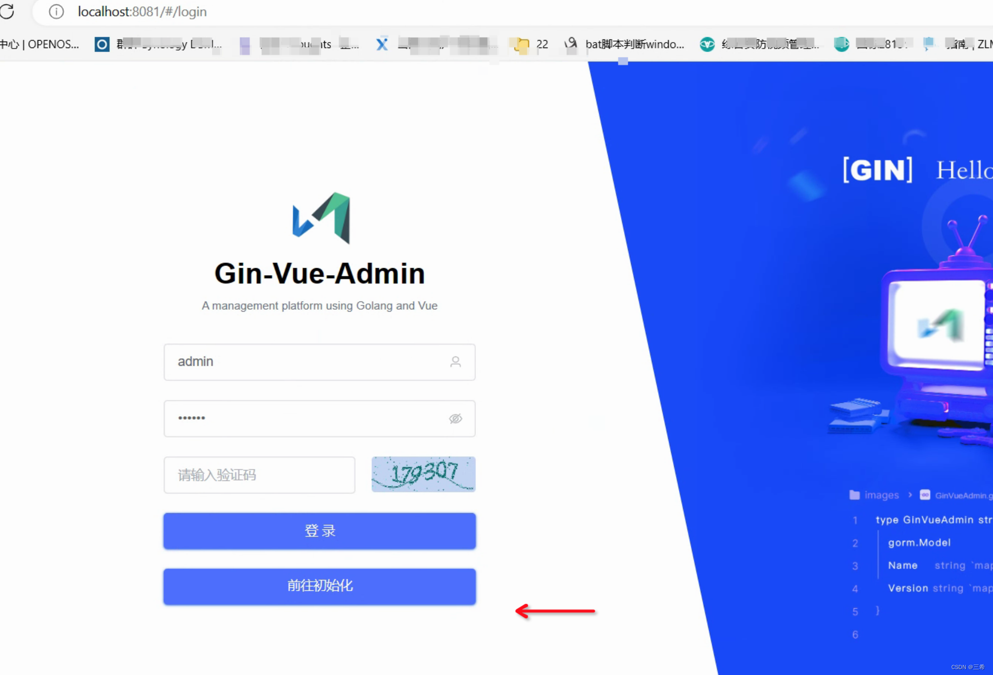 go-vue-admin项目使用：初始化、接口生成-CSDN博客
