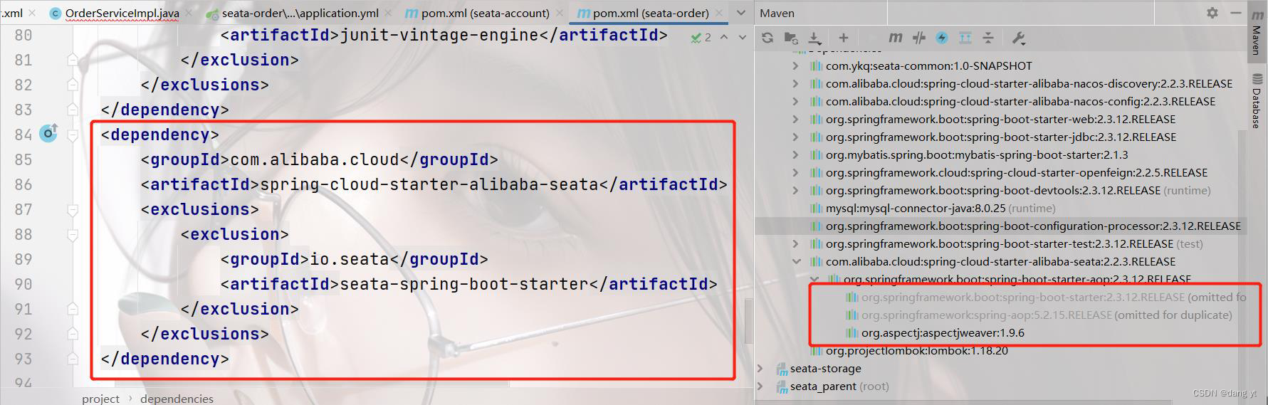 如何解决错误提示：java: 警告: Connot resolve io.seata:seata-all:1.3.0_could not resolve version conflict ...