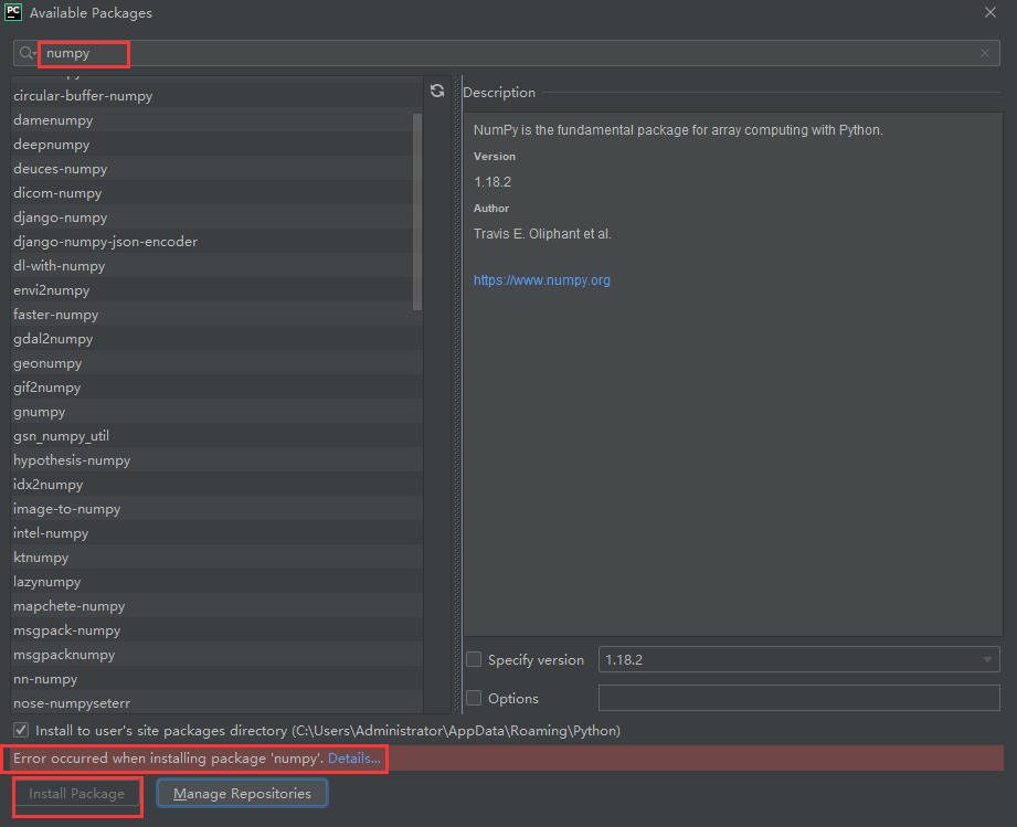 PyCharm异常管理（二）ImportError:No module named numpy_importerror: no module named numpy-CSDN博客