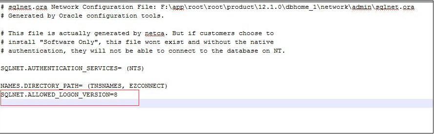 java.sql.SQLException: ORA-28040: 没有匹配的验证协议（12c或者12c rac）_java.sql.sqlexception: ora-28040: no ...