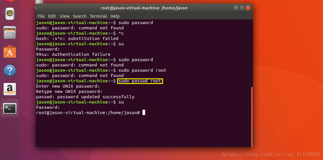 Ubuntu：成功解决ubuntu使用su切换root出现Authentication failure用户时认证失败_ubuntu 用root 做互信失败-CSDN博客