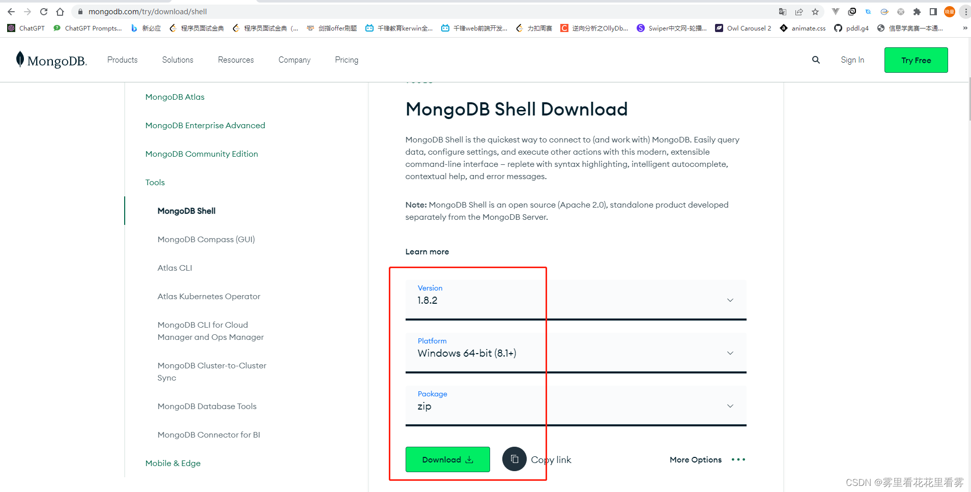 MongoDB6.0后再无mongo.exe解决方法_mongodb 6 没有mongo-CSDN博客
