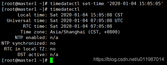 Centos7 设置系统时间_failed to set ntp: cannot send after transport end-CSDN博客