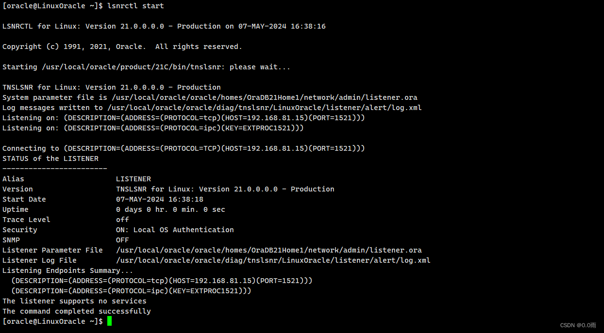 Linux下启动/关闭Oracle_linux启动oracle-CSDN博客