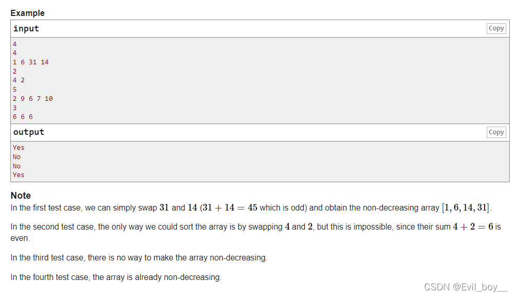 Codeforces Round #771 (Div. 2) B. Odd Swap Sort-CSDN博客