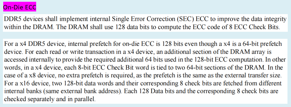 【JESD79-5之】4 DDR5 SDRAM命令描述和操作-35(On-Die ECC)_内存 ddr5 on-die ecc-CSDN博客