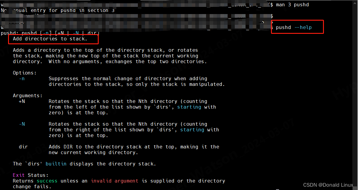 2024-03-07 Makefile 文件里面的shell命令 pushd和popd，用于在命令执行过程中进入一个目录，并将该目录推入一个堆栈中Add directories to ...