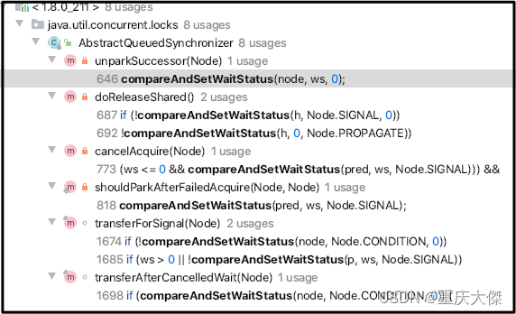 JUC AQS（AbstractQueuedSynchronizer）源码_aqs 和juc-CSDN博客