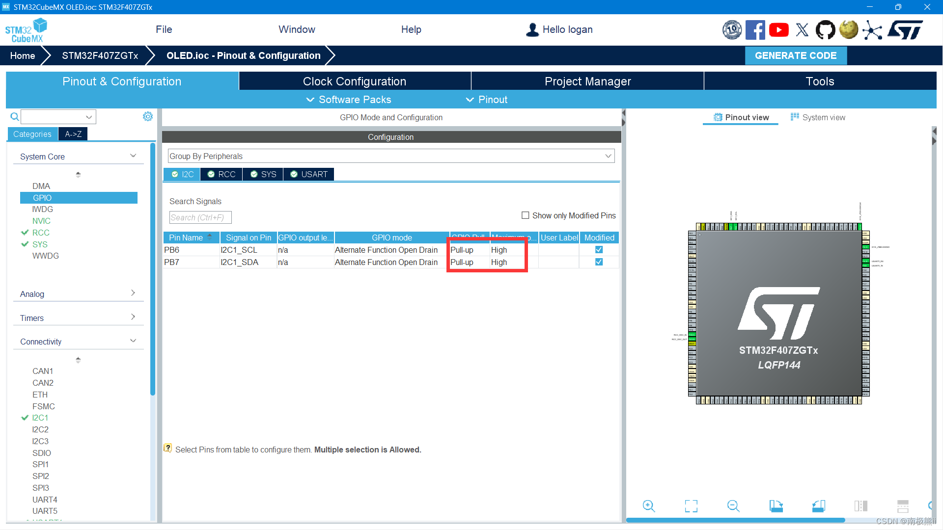 【STM32+HAL】OLED显示初始化配置_oled初始化-CSDN博客