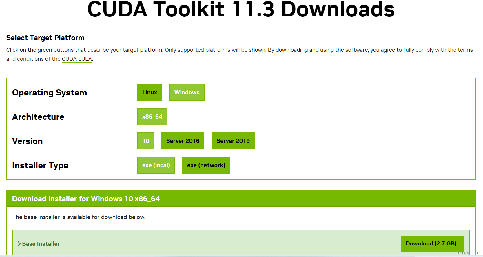 win11系统下安装带w10链接的CUDA以及安装cuDNN_win11 装 win10 的cude-CSDN博客