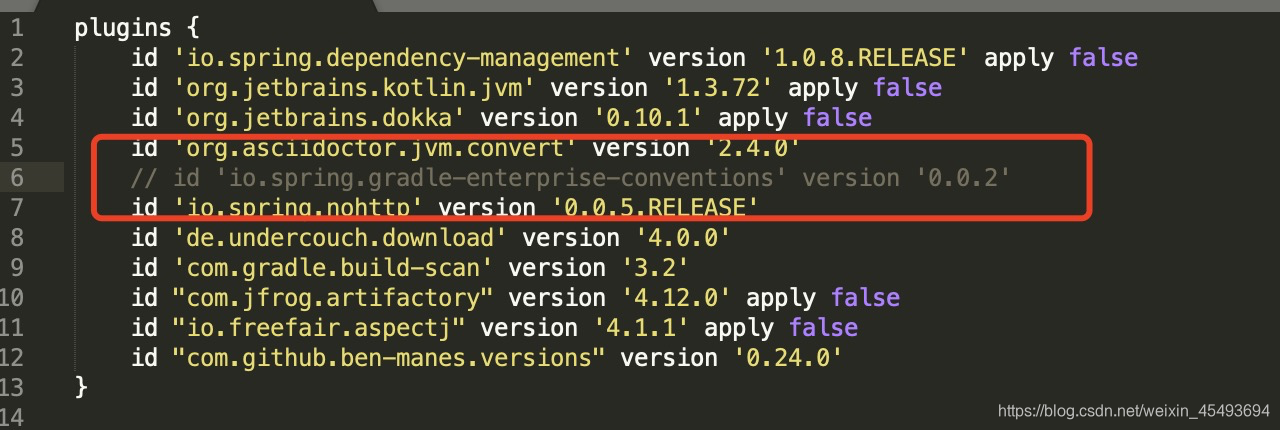 Spring源码学习小记01_plugin [id: 'io.spring.gradle-enterprise-conventio-CSDN博客