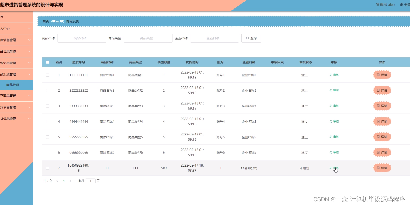 Nodejsvue计算机毕业设计超市进货管理系统的设计与实现（附源码程序mysqlexpress）nodevuemysql管理系统 Csdn博客