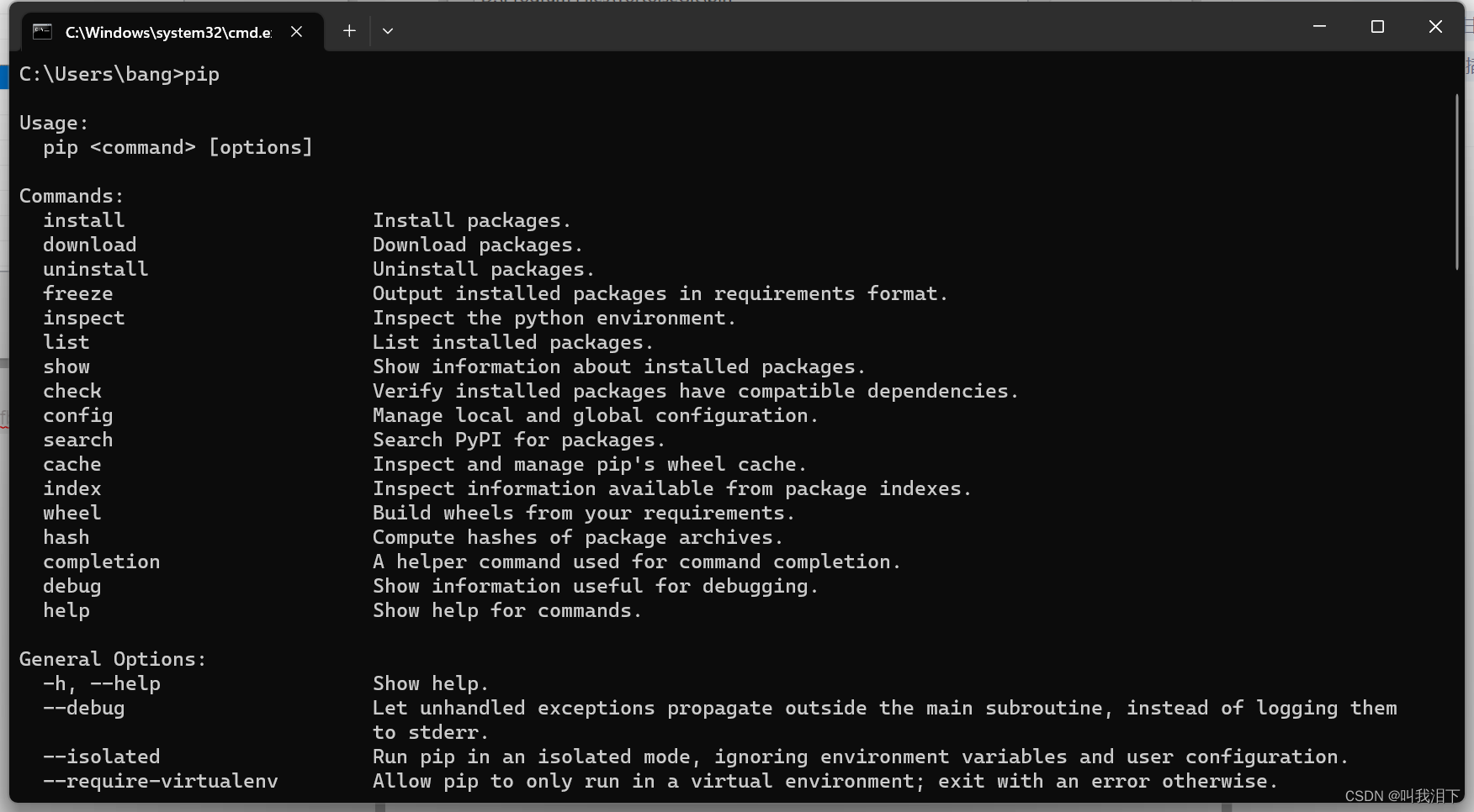 手把手教你Windows安装Python以及pip_windows pip-CSDN博客