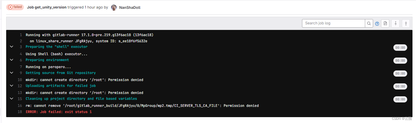 Debian注册gitlab-runner，及常见错误的解决_mount: permission denied gitlab-runner-CSDN博客