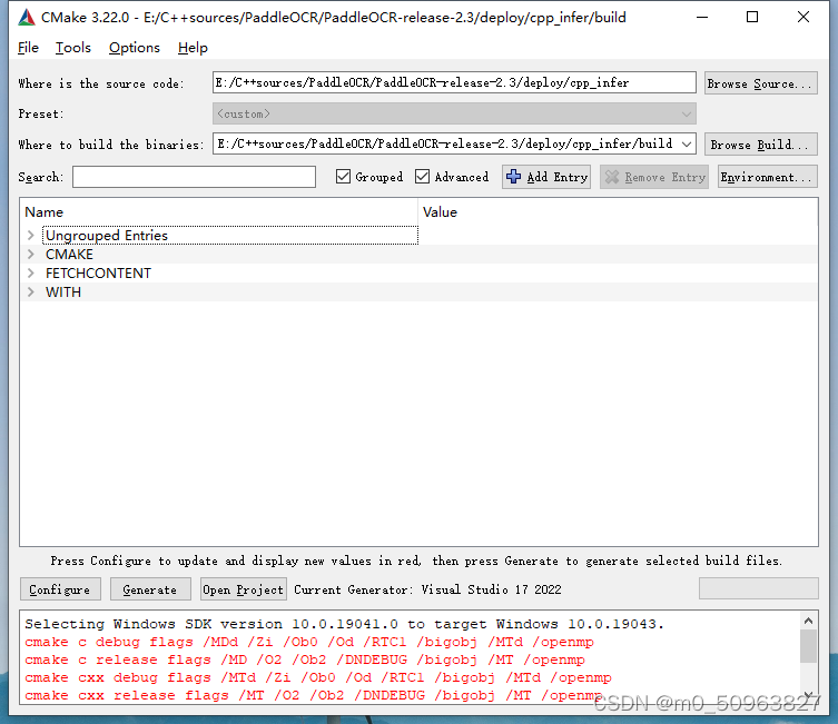 PaddleOCR字符 C++，Visual2022+windows10配置_vs2022 paddleocr-CSDN博客