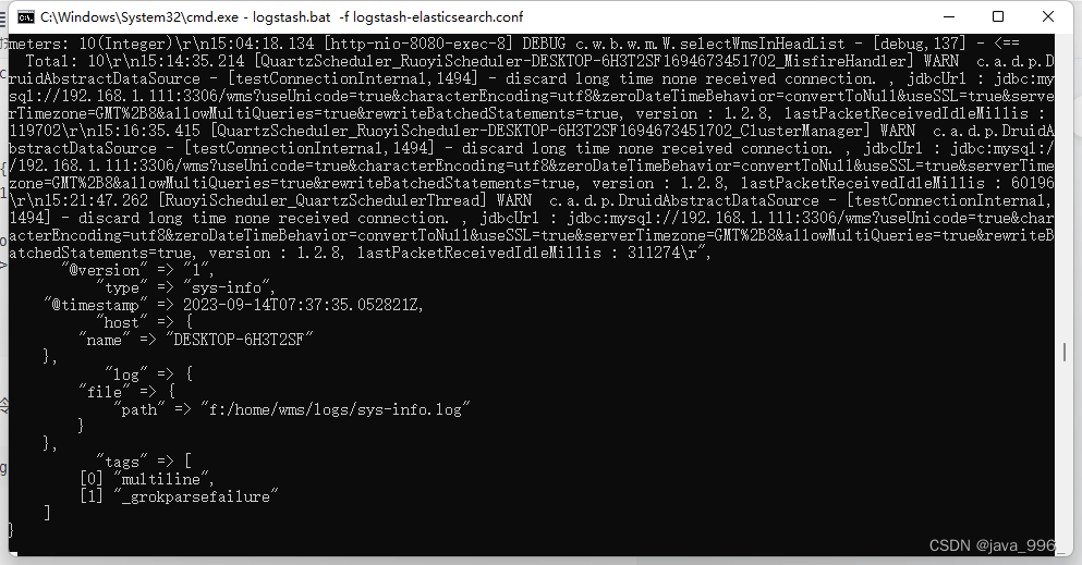 ruoyi若依windows下集成elk日志_若依 elk-CSDN博客