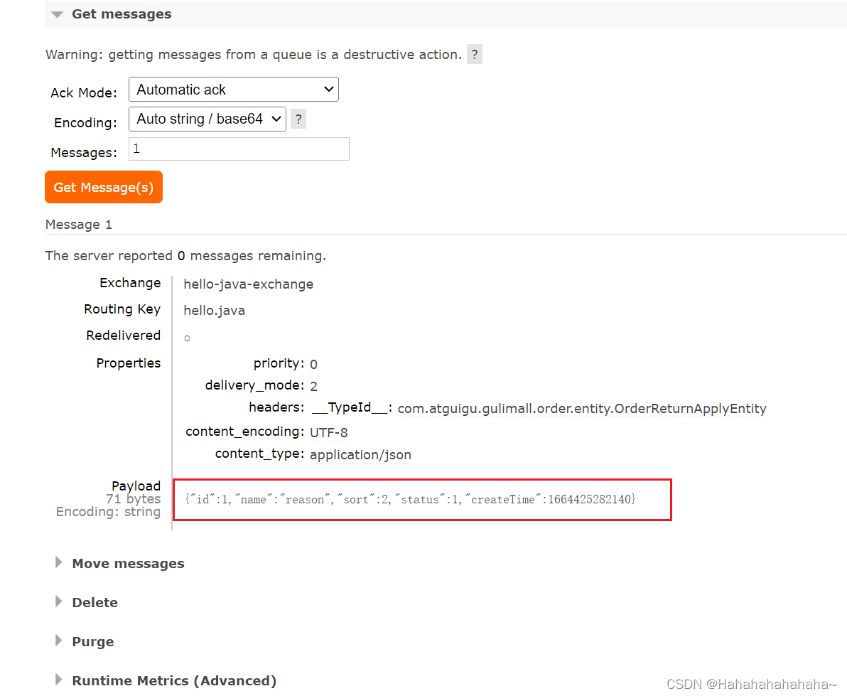 RabbitMQ简单测试（JAVA）_rabbitmq报文测试-CSDN博客
