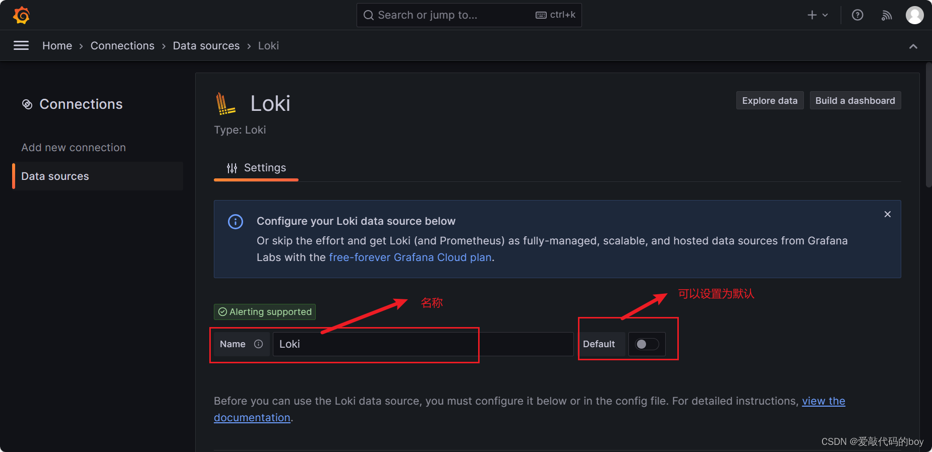 日志收集系统-LPG&docker搭建_data source connected, but no labels received. ver-CSDN博客