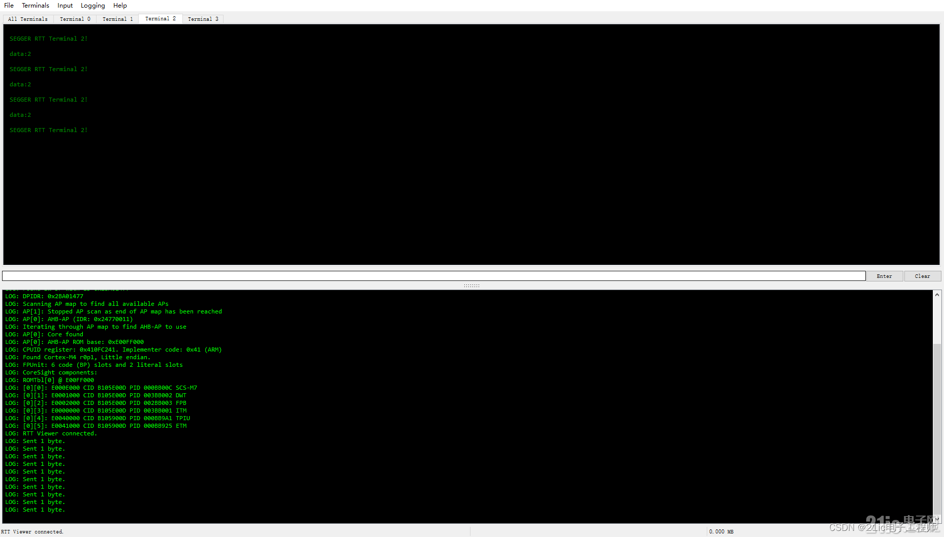 【开源代码】-基于国民N32G45x系列MCU使用JLINK的RTT Viewer/logger/Client组件工具 ...