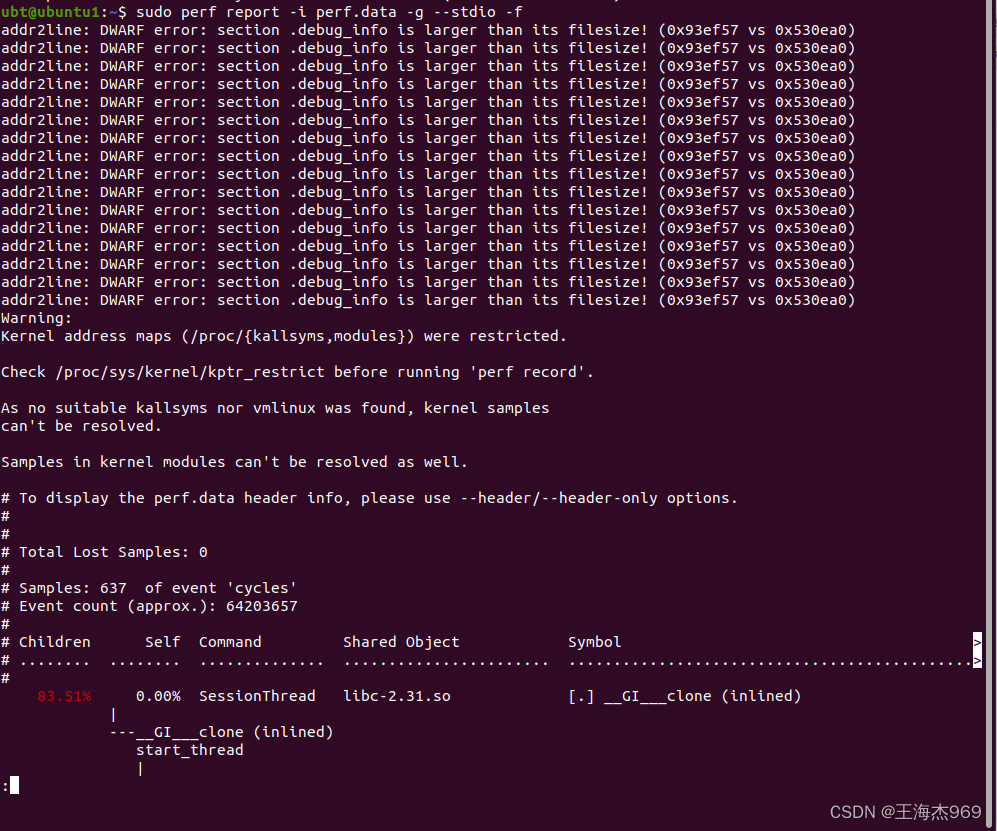 Linux Perf 性能分析工具及火焰图检查_perf report怎么看-CSDN博客