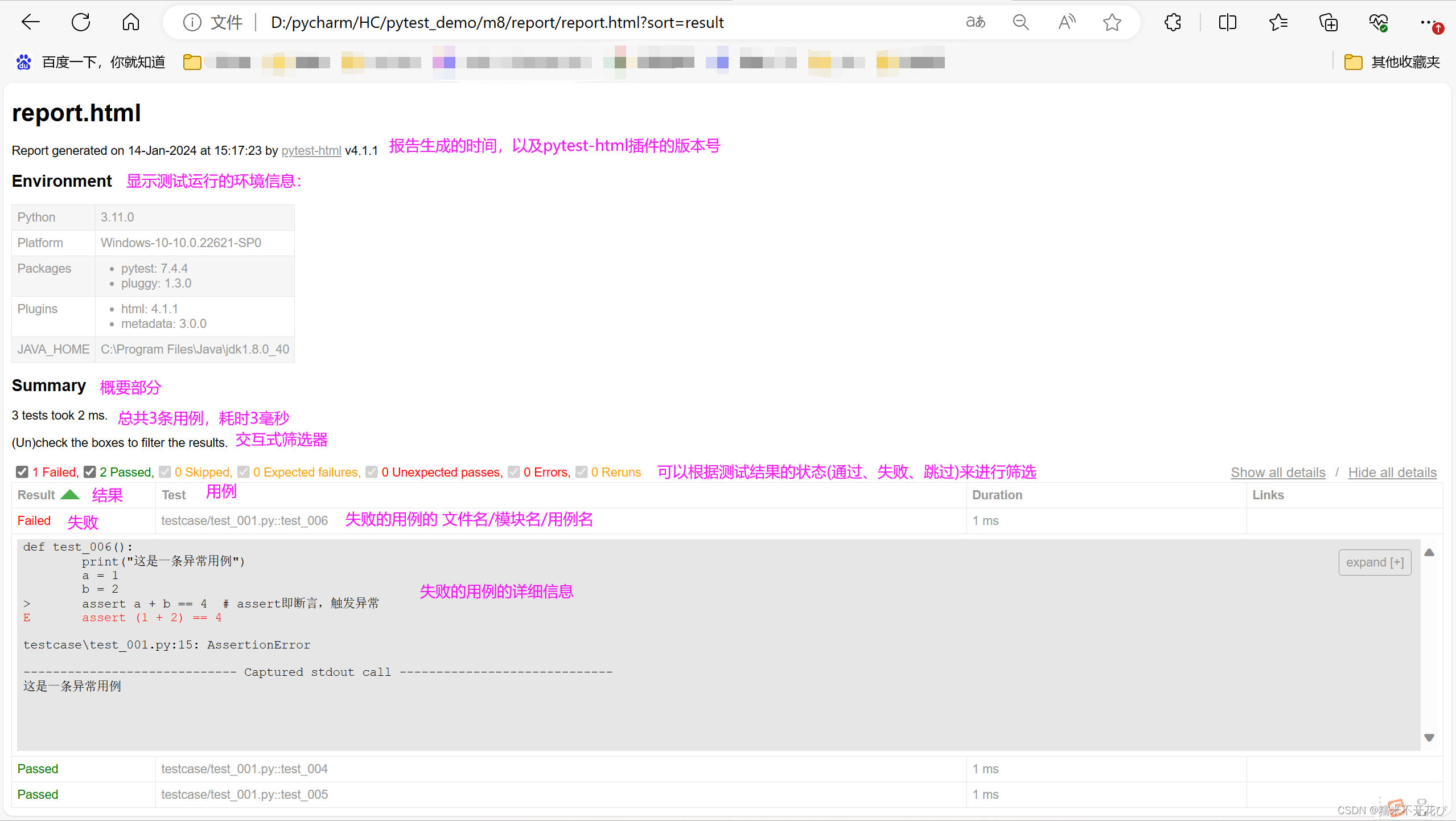 pytest进阶 -- 结合Html / Allure生成测试报告_allure生成报告并查看html文件-CSDN博客