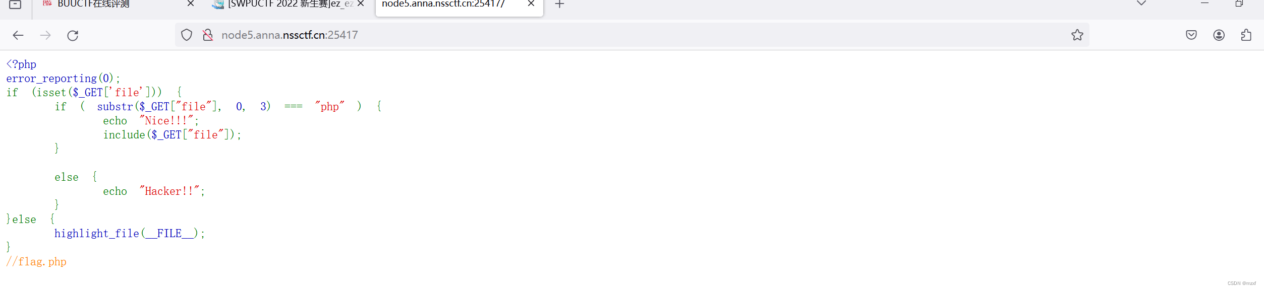 php题解（巩固基础知识）代码审计_[nisactf 2022]easyssrf-CSDN博客