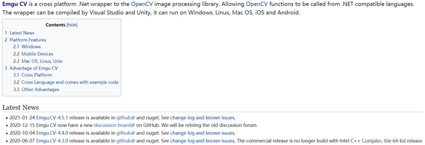 C#图像处理-OpenCVSharp教程(一) OpenCVSharp与EmguCV介绍与对比_emgucv与opencvsharp区别-CSDN博客